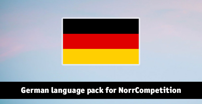 German language pack for NorrCompetition updated
