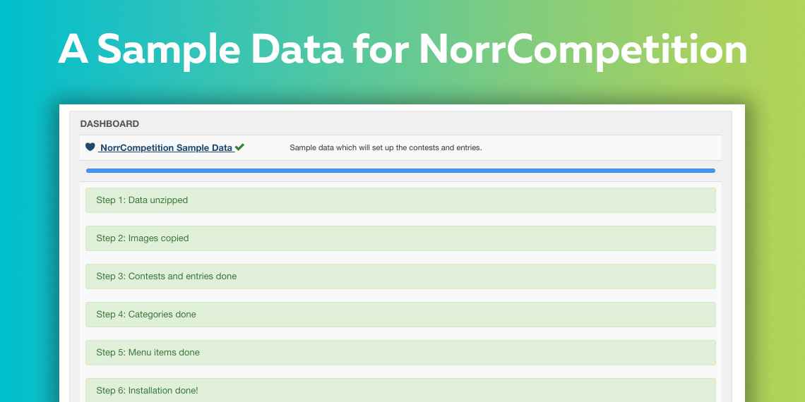 A New Sample Data for NorrCompetition